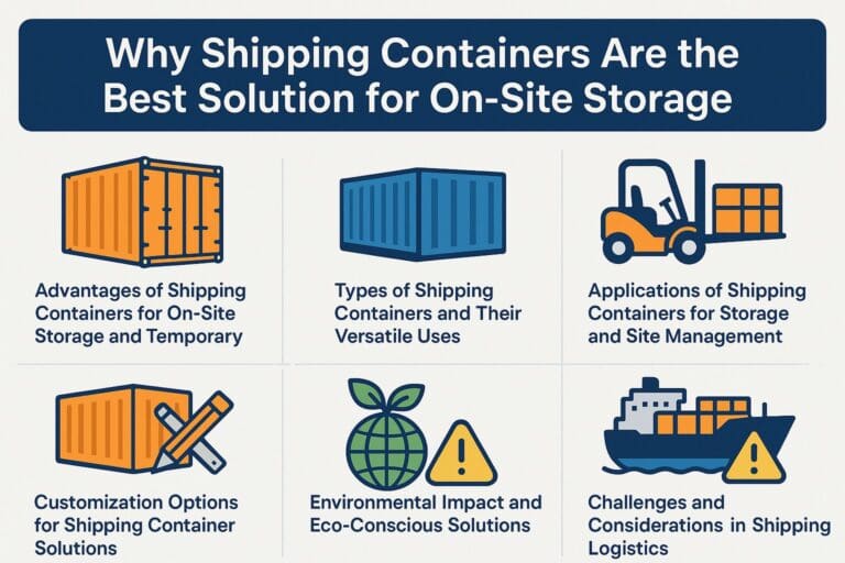 Why Shipping Containers Are the Best Solution for On-Site Storage