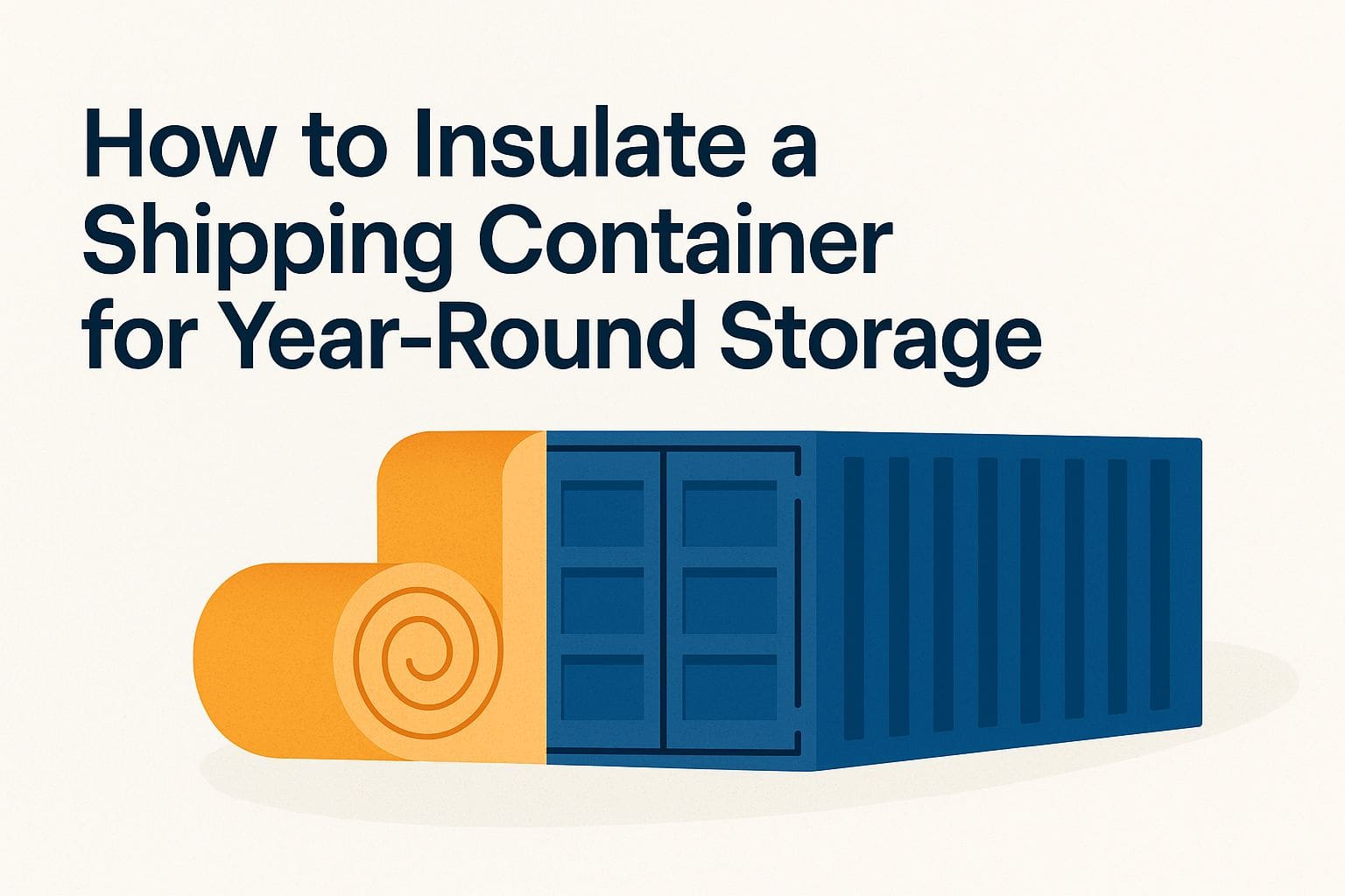 How to Insulate a Shipping Container for Year-Round Storage